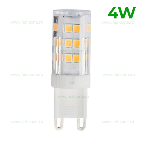 Bec LED G9 4W Corn Ceramica - LED Zone - Magazin Online